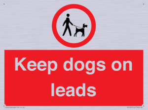Keep dogs on leads from Safety Sign Supplies