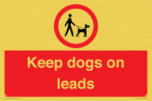 Keep dogs on leads from Safety Sign Supplies