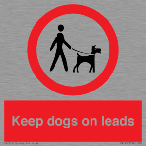 Keep dogs on leads from Safety Sign Supplies