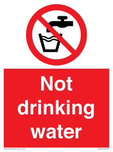 not drinking water from Safety Sign Supplies