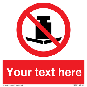 Custom No Heavy Loads Sign from Safety Sign Supplies