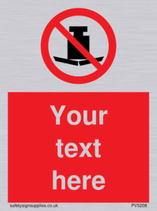 Custom No Heavy Loads Sign from Safety Sign Supplies