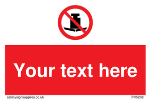 Custom No Heavy Loads Sign from Safety Sign Supplies