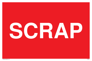 SCRAP from Safety Sign Supplies