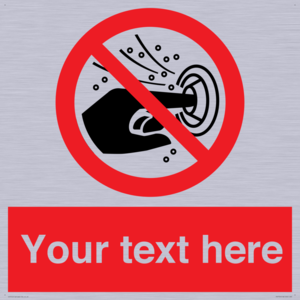 Custom prohibition do not put finger into the nozzle of a hydromassage ...