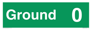 Ground 0 - Fire safety: Approved Document B Wayfinding sign from Safety ...
