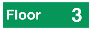 Floor 3 - Fire safety: Approved Document B Wayfinding sign from Safety ...