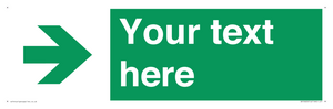 Custom Safe condition: Green right arrow from Safety Sign Supplies