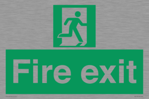 "Fire Exit" No Arrow Sign from Safety Sign Supplies