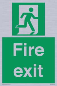 "Fire Exit" No Arrow Sign from Safety Sign Supplies