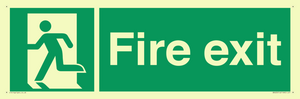 Fire Exit signs without arrows from Safety Sign Supplies
