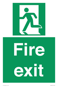 Fire Exit signs without arrows from Safety Sign Supplies