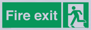 Fire Exit signs without arrows from Safety Sign Supplies