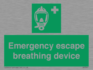 Emergency escape breathing device from Safety Sign Supplies