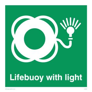 Lifebuoy with light from Safety Sign Supplies