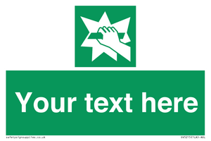 Custom Break Glass Sign from Safety Sign Supplies