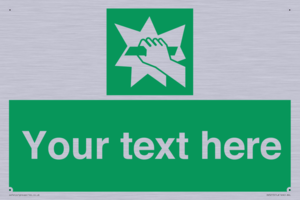 Custom Break Glass Sign from Safety Sign Supplies