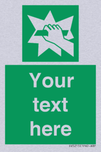 Custom Break Glass Sign from Safety Sign Supplies