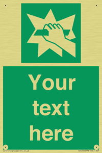 Custom Break Glass Sign from Safety Sign Supplies