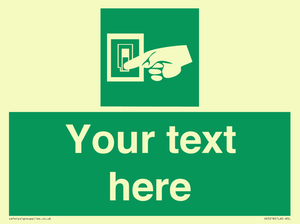 Custom Light Switch Sign from Safety Sign Supplies