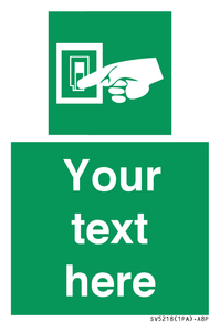 Custom Light Switch Sign from Safety Sign Supplies