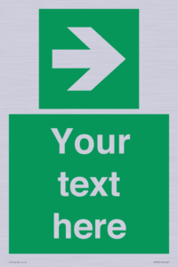 Custom Arrow Right Sign from Safety Sign Supplies