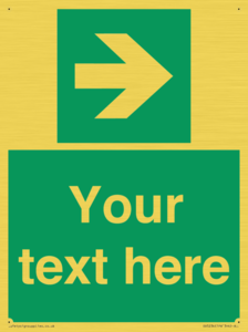 Custom Arrow Right Sign from Safety Sign Supplies