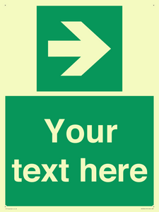 Custom Arrow Right Sign from Safety Sign Supplies