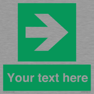 Custom Arrow Right Sign from Safety Sign Supplies