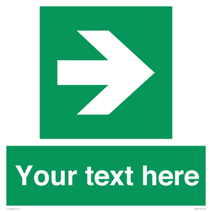 Custom Arrow Right Sign from Safety Sign Supplies