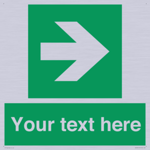 Custom Arrow Right Sign from Safety Sign Supplies