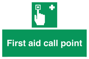 First aid call point from Safety Sign Supplies