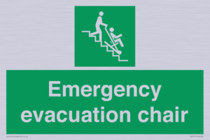 Emergency evacuation chair from Safety Sign Supplies