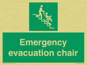 Emergency evacuation chair from Safety Sign Supplies