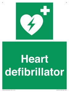 Heart Defibrillator from Safety Sign Supplies