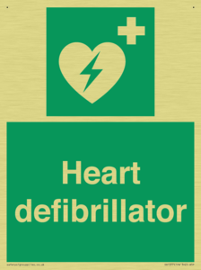 Heart Defibrillator from Safety Sign Supplies