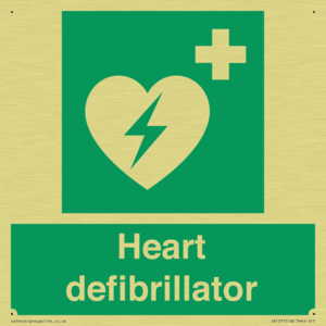 Heart Defibrillator from Safety Sign Supplies