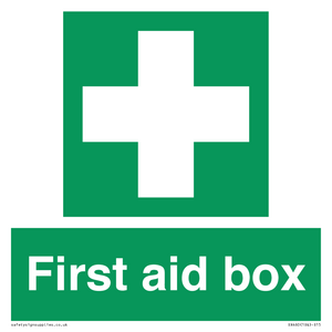 first aid box from Safety Sign Supplies