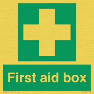 first aid box from Safety Sign Supplies