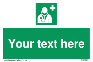 Custom Doctor Sign from Safety Sign Supplies