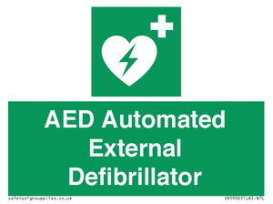 AED Automated External Defibrillator from Safety Sign Supplies