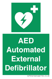 AED Automated External Defibrillator from Safety Sign Supplies