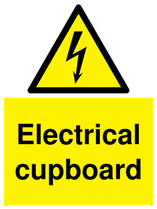 Electrical cupboard from Safety Sign Supplies