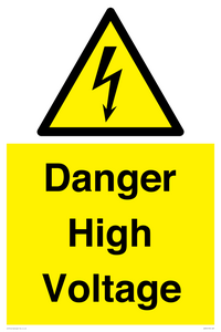 Danger High Voltage - WE90/