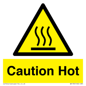 Caution Hot from Safety Sign Supplies