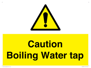 Caution Boiling Water Tap from Safety Sign Supplies