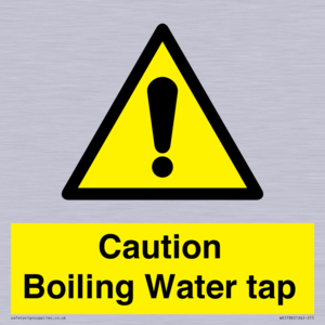 Caution Boiling Water Tap from Safety Sign Supplies