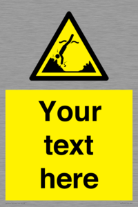 Custom Warning submerged objects from Safety Sign Supplies