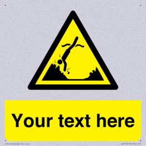 Custom Warning submerged objects from Safety Sign Supplies