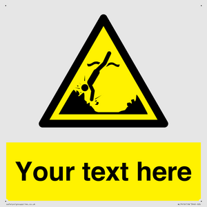 Custom Warning submerged objects from Safety Sign Supplies